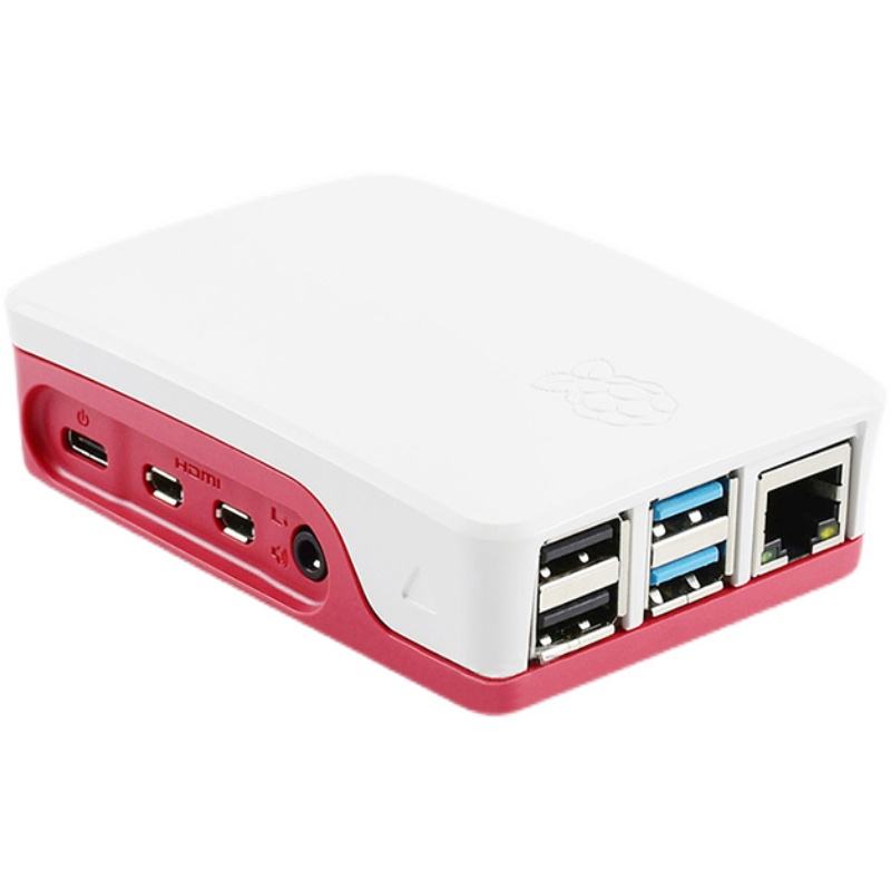 Official original import Raspberry Pi 4B Case red and white PI4B ...