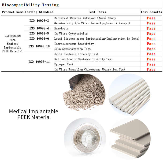 PEEK Tubing for Medical Implants - High Biocompatibility