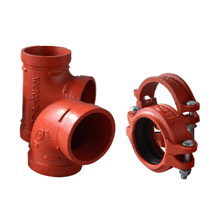 Fire Fighting Pipe Fittings Fire Protection System Grooved Ductile Cast ...