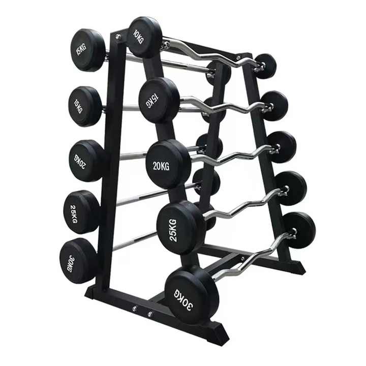 Fixed Barbell Set 10kg to 50kg with Rack - Durable Steel Dumbbell Sets ...