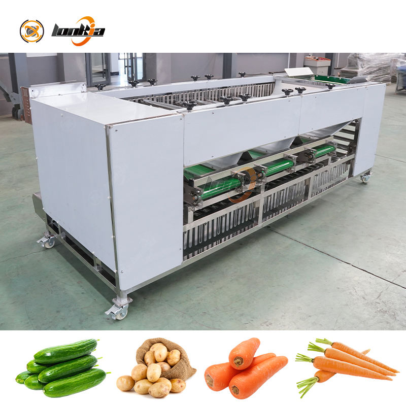 Roller Type Automatic Vegetable Fruit Carrot Radish Grading Sorting ...