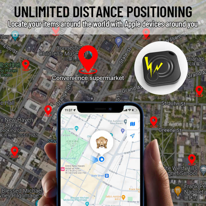 New Arrival GPS Locator Tracking Device Item Finder Tracker Key Tag ...