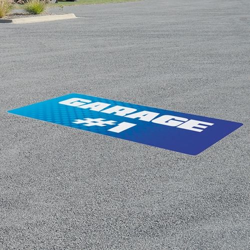 Custom Concrete Floor Aluminum Back Sticker Waterproof Outdoor Street ...