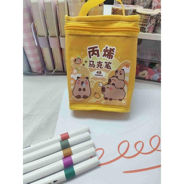 Capybara Colors - 80 Acrylic Paint Markers for Art & Graffiti