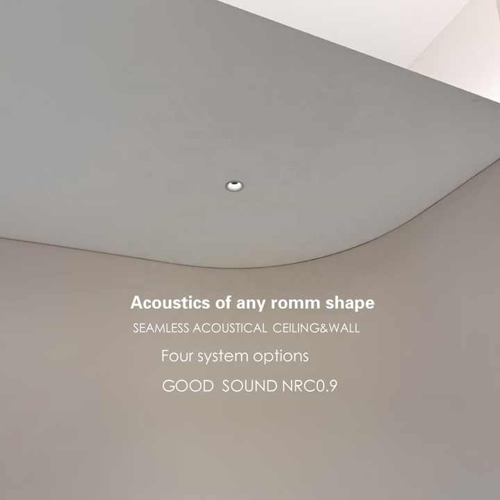 Monolithic Seamless Acoustic Ceiling Smooth False Ceilings Mineral Wool ...