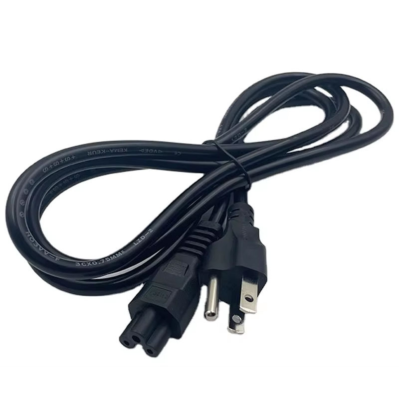250V 10A Black IEC320 C5 to US Power Cord Power Cable Cord American 3 ...