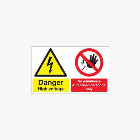 Electrical Safety Signs and Symbols - High Voltage Hazard