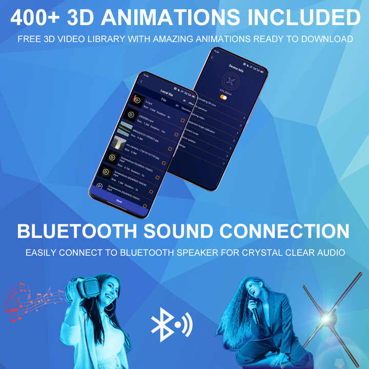 Holograficos 3d Led Fan - Powerful Holographic Display