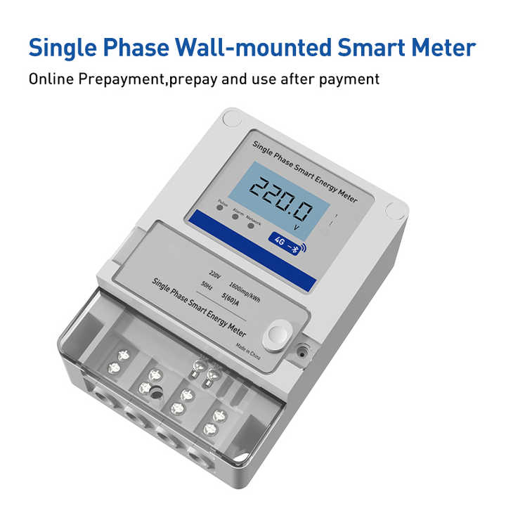 Smart Digital Prepaid Remote Reading Single Phase Electric Power Meter ...