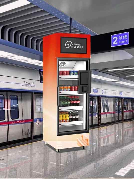 AI-Powered Automatic Refrigerator Vending Machine for Foods and Drinks ...