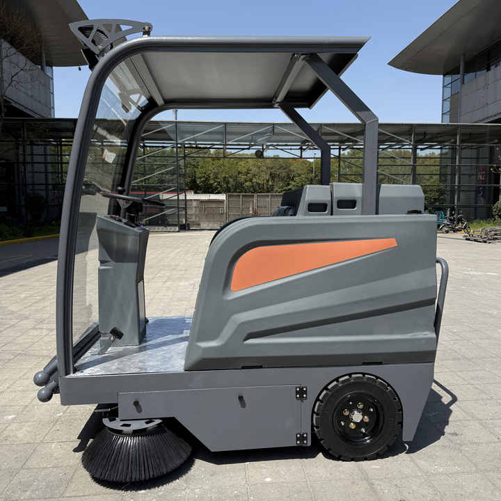 Patented Electric Ride-On Sweeper-Self-Propelled 48V Deep Clean for ...