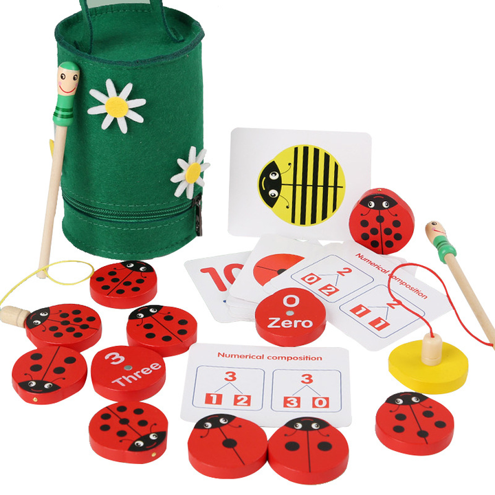 Counting Beetles and Ladybugs Fishing Toys Children's Digital ...