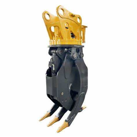 Garbage Excavator Steel Hydraulic Grapple 360 Rotating Wood and Stone ...