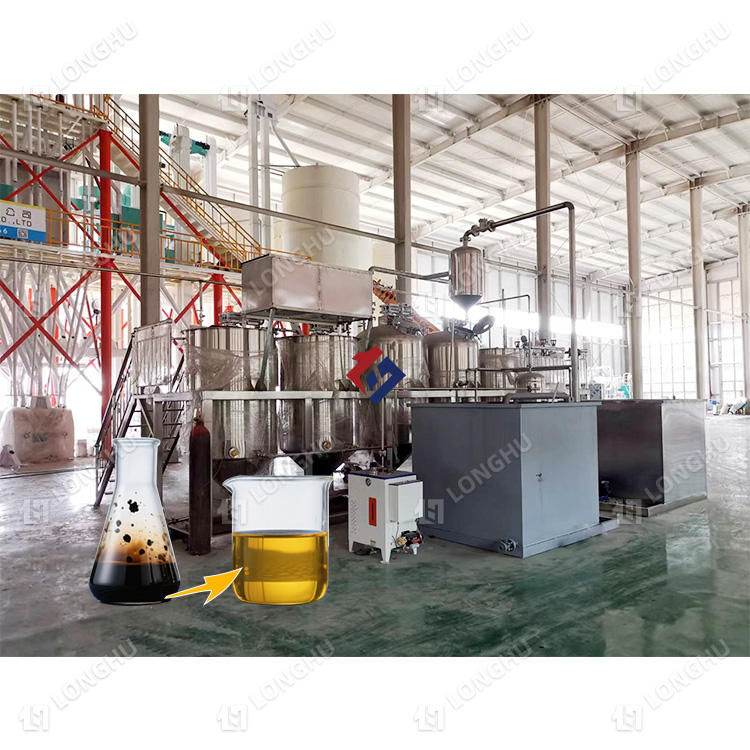 0.5-50TPD Small Scale Edible Crude Oil Refining Processing Plant ...