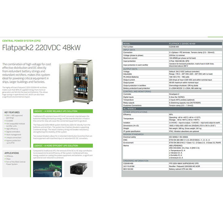 Eltek Rectifier Module 2U Flatpack2 - Marine Power Solutions