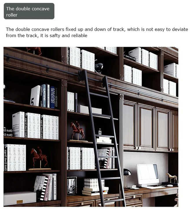 WEKIS Library Ladder & Study Room Hardware - Durable & Stylish