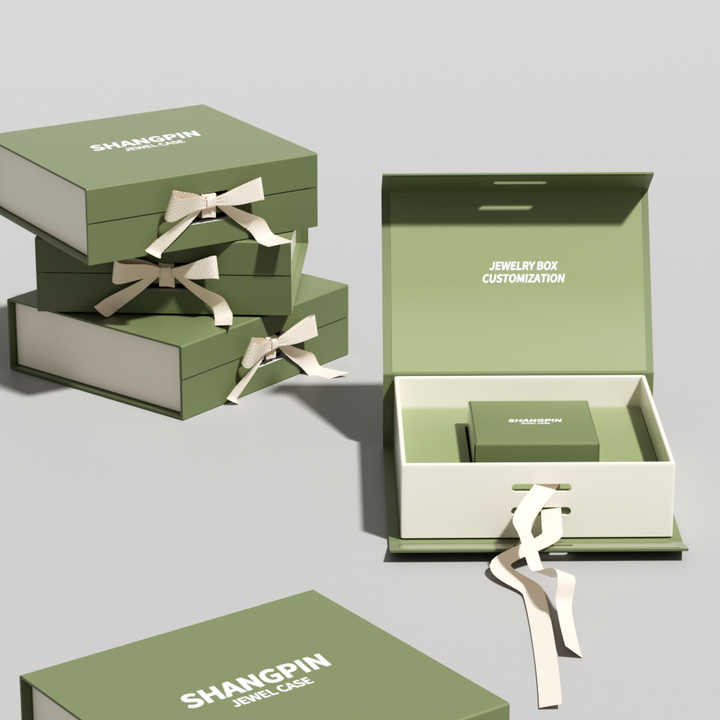 Custom Luxury Kraft Paper Jewelry Set Gift Box - Shangpin Packaging