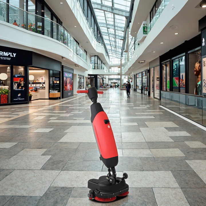 High Quality Compact Auto Floor Scrubber Industrial Washing Machine ...