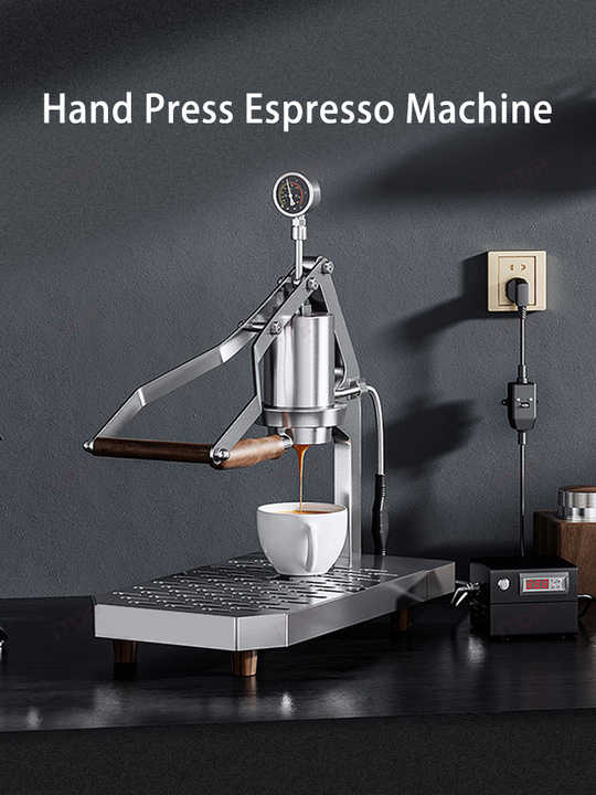 Lever Pull Manual Stainless Steel Espresso Coffee Machine Italian ...