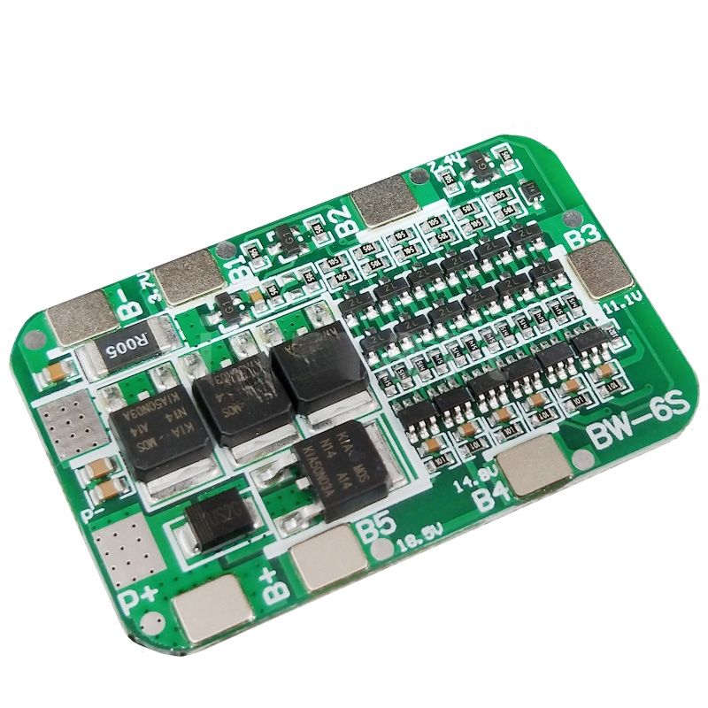 6S 12A 24V PCB BMS Protection Board For 6 Pack 18650 Li-ion Lithium ...