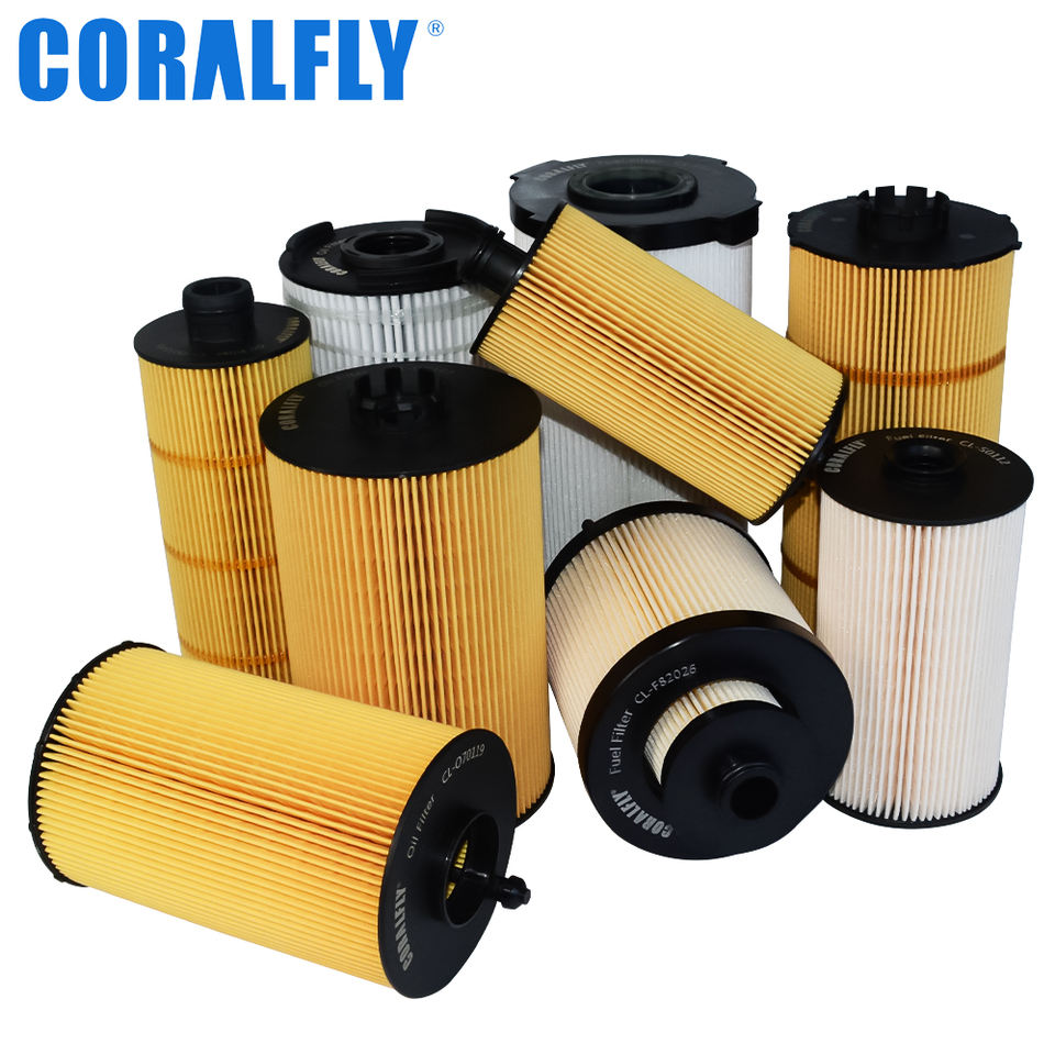 Excavator Truck Diesel Engine Filter Replacement Spare Parts Oil Filter ...