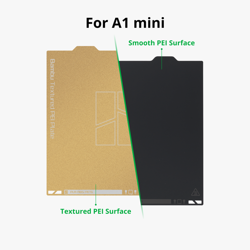 Bambu Lab 3D Printer Dual-Texture PEI Build Plate Textured + Smooth ...