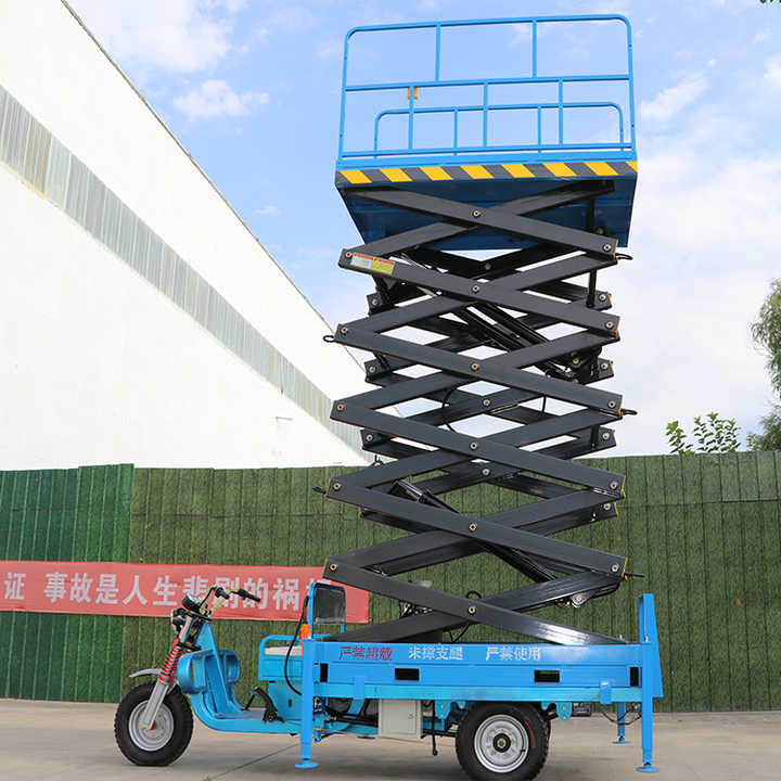 Battery Driving Tricycle Aerial Lift Platform 8m Lifting Mobile ...
