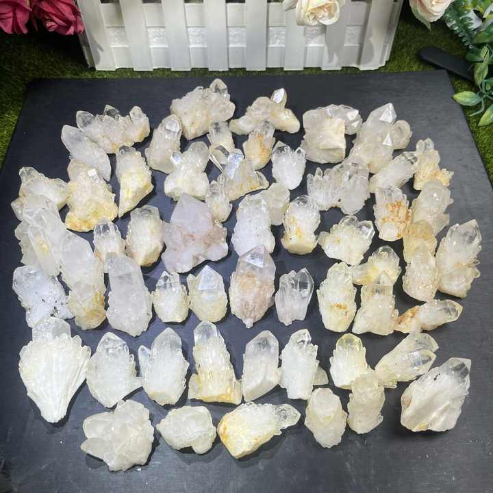 Natural High Quality Rough Quartz Crystal Stone Small Size Pineapple ...