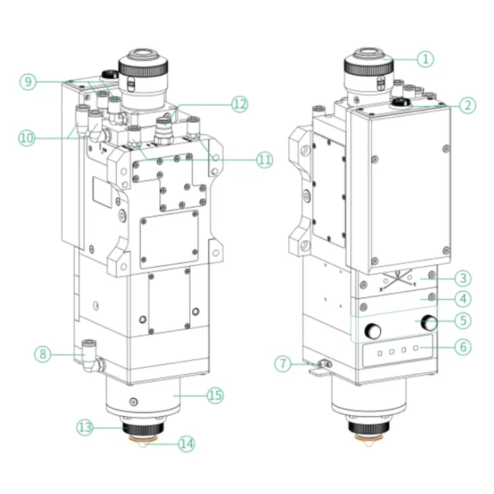 Raysoar 6000W Laser Cutting Sets MAX Laser Source MFSC-6000M Raytools ...