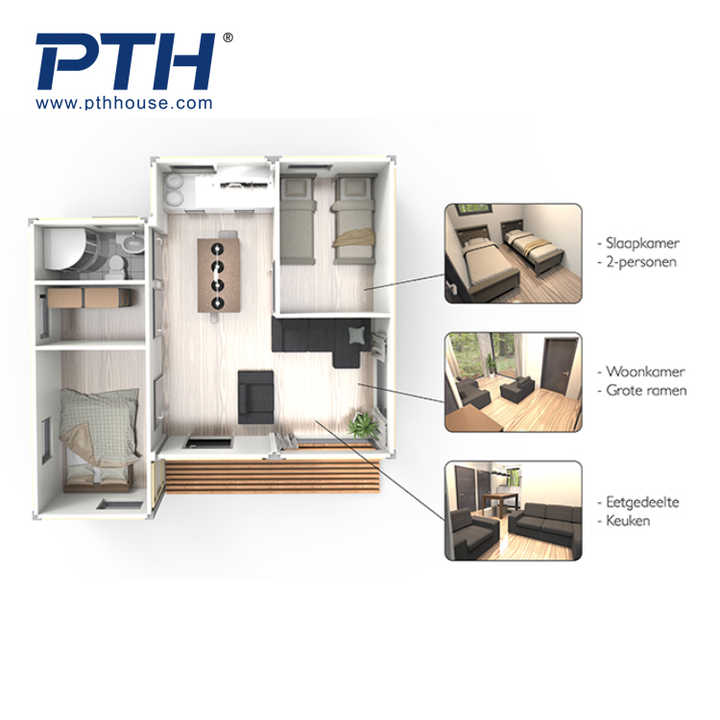 Modular Container House - Portable Foldable Prefab Home