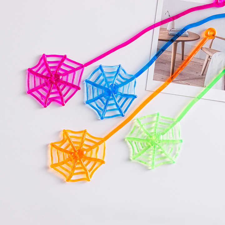 Elastically Stretchable Sticky Spider Web Climbing Novelty Toys for ...