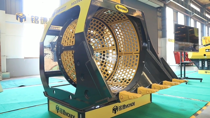 MONDE Rotary Screening Bucket Hydraulic Rotating Bucket for Sieve Stone ...