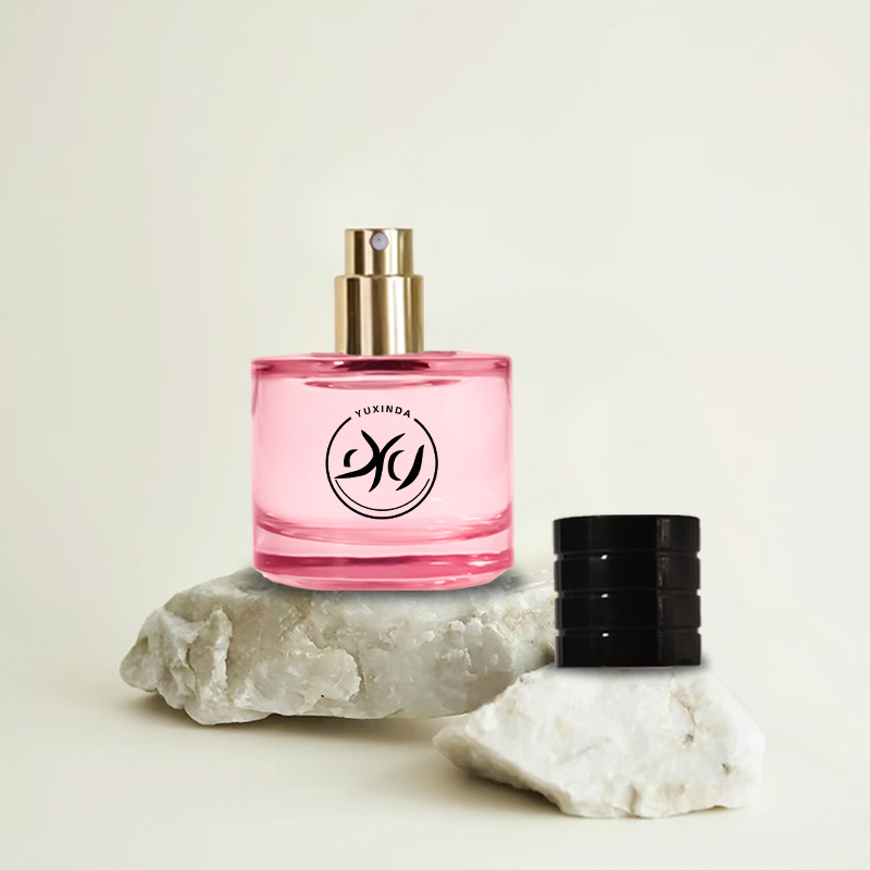 Luxury Pink Round Perfume Bottles - Wholesale & Custom