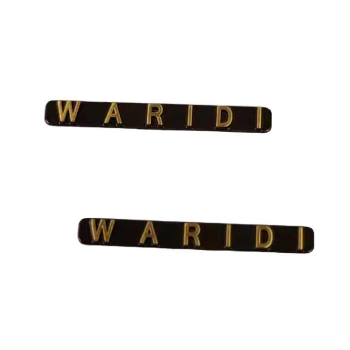 Personalised Glasses Brand logo Sticker Electroforming Nickel Label ...