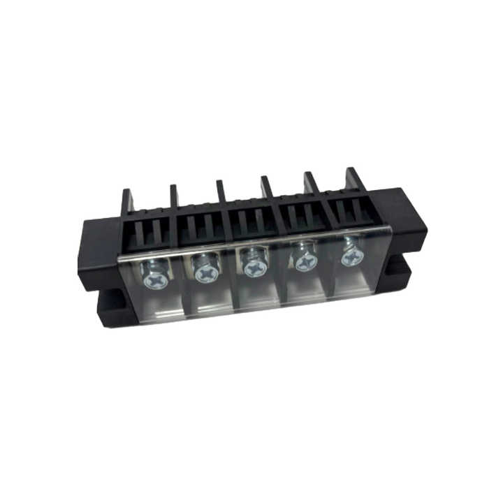 5 Ways 60A Black Panel Through Terminal Block 5 Pin Barrier EV High ...