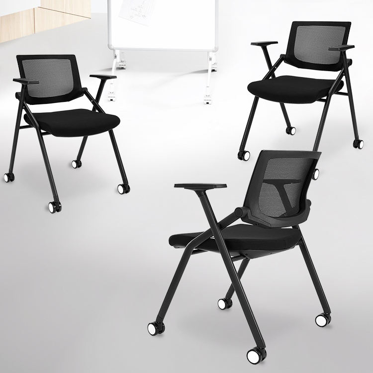 US Warehouse Stock Folding Stackable Training Chairs | Plastic Mesh ...