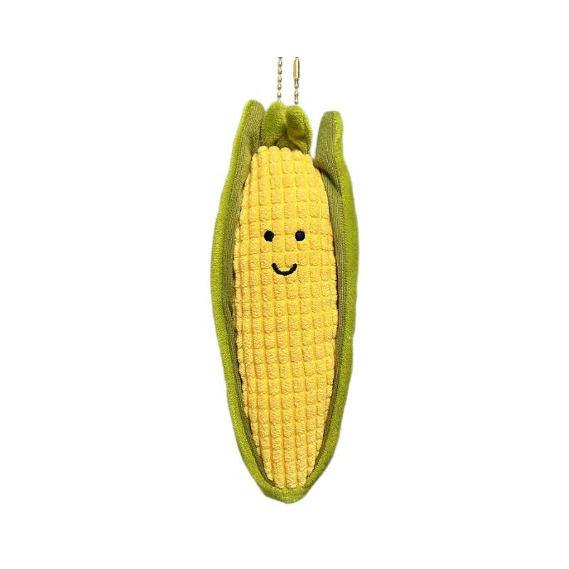2025 New Year Sweet Corn Plush Toy Embroidered Stress Relief Toy PP ...