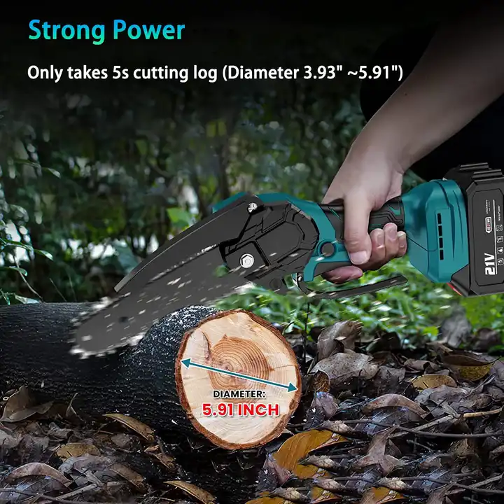 High Power Handheld Cordless Chainsaw Garden Tools Small Chainsaw ...