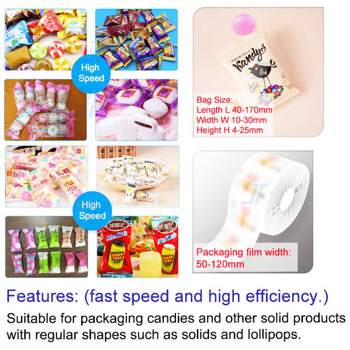 900 Bag/min Automatic Individual Candy Bar Wrapping Packaging Machine ...