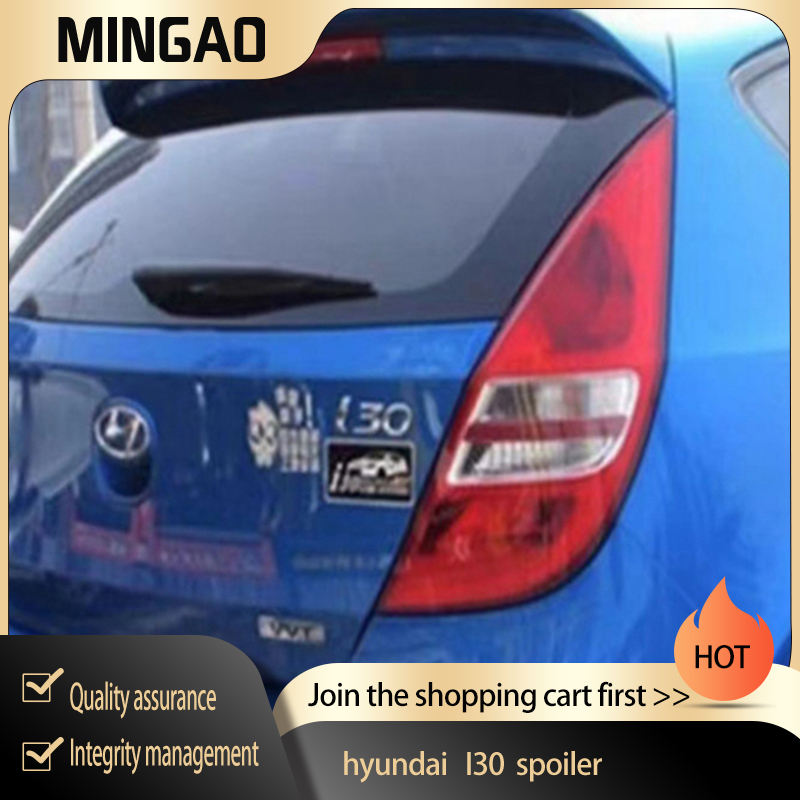 Crown Mingao Blow Molding Rear Spoiler for I30 2007-2011 Black ABS ...