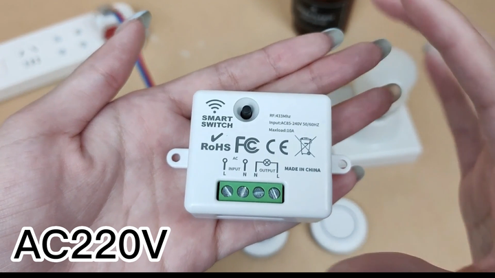 433mhz AC 110V 220V Light Switch Wireless Remote Control