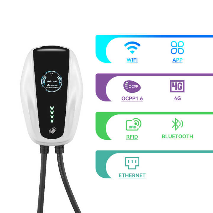 Factory direct supply 7kw 32A ev wall box smart ev charger pile type1 type2 GBT ac ev charger ...