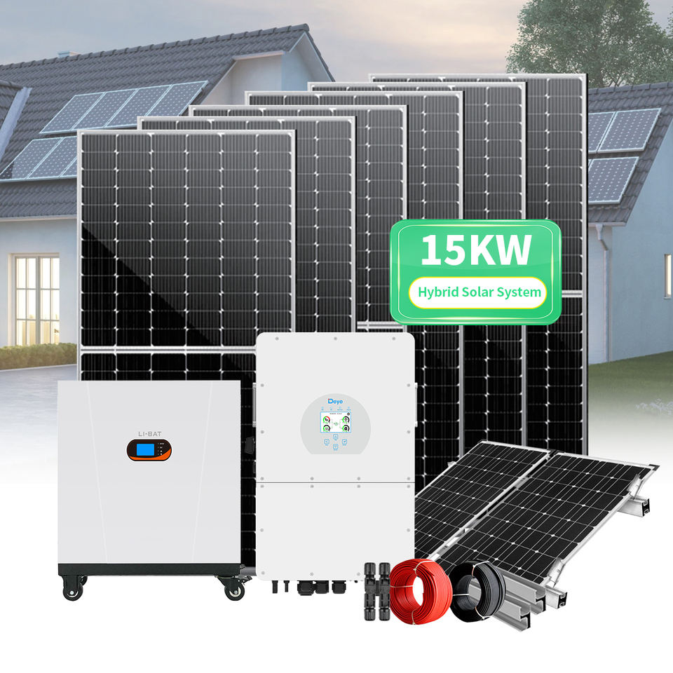 Off Grid Solar Panel and Lithium Ion Lifepo4 Battery Storage Full Set ...