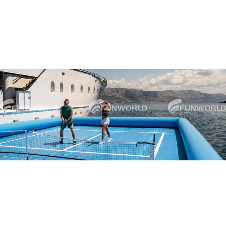 Luxury Inflatable Picklaball Court Floating Courts Land-Based Courts ...