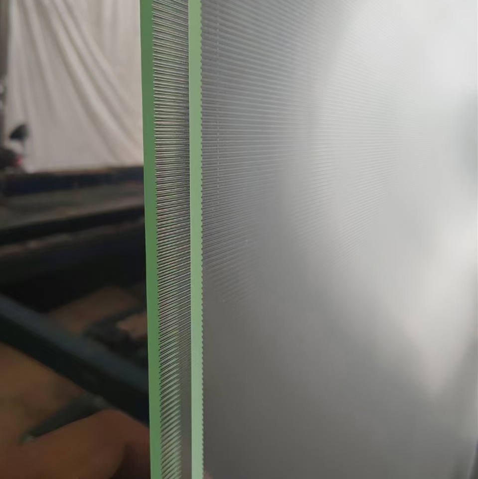 Matte Privacy Tempered Reeded Glass Transparent Fluted Patterned Safety ...