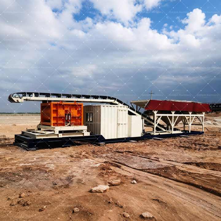 PLC Control Concrete Batching Plant JS2000 Mixer 120m3/H Output MHZS120 ...