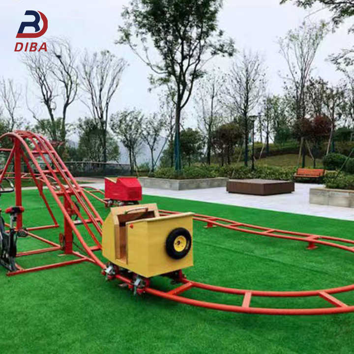 Cheap Unpowered Kids Home Amusement Park Rides - Pedal Roller Coaster ...