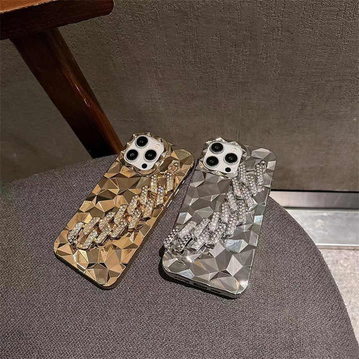 Luxury Gold Plating Rhombic Diamond Cover Fashion Mobile Phone Case ...