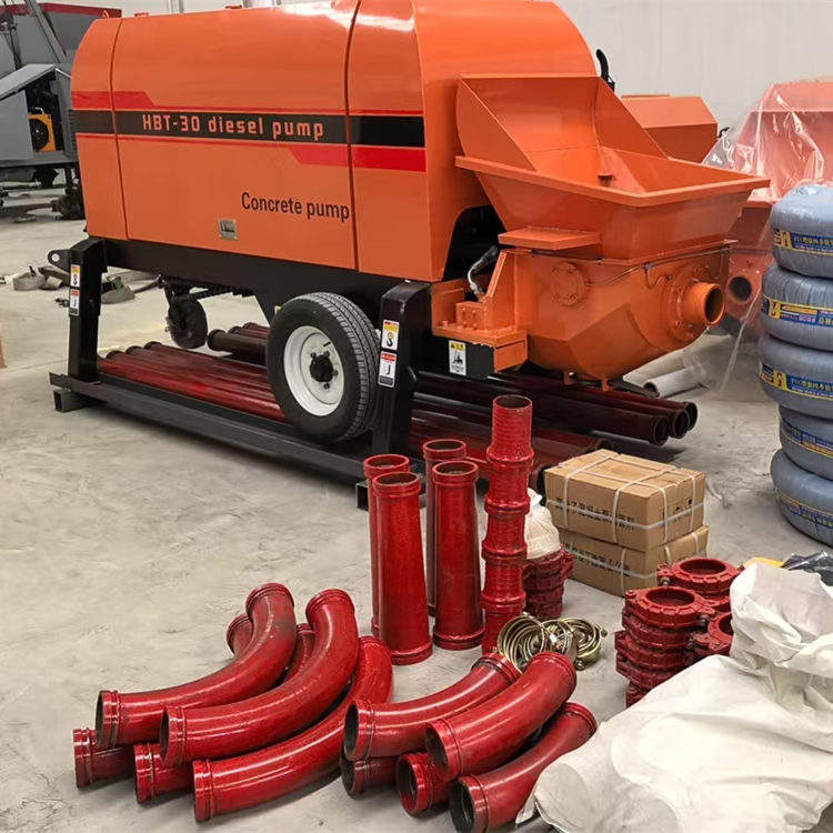 Concrete Pump Portable Concrete Mixer Machines with Pump diesel Mini ...