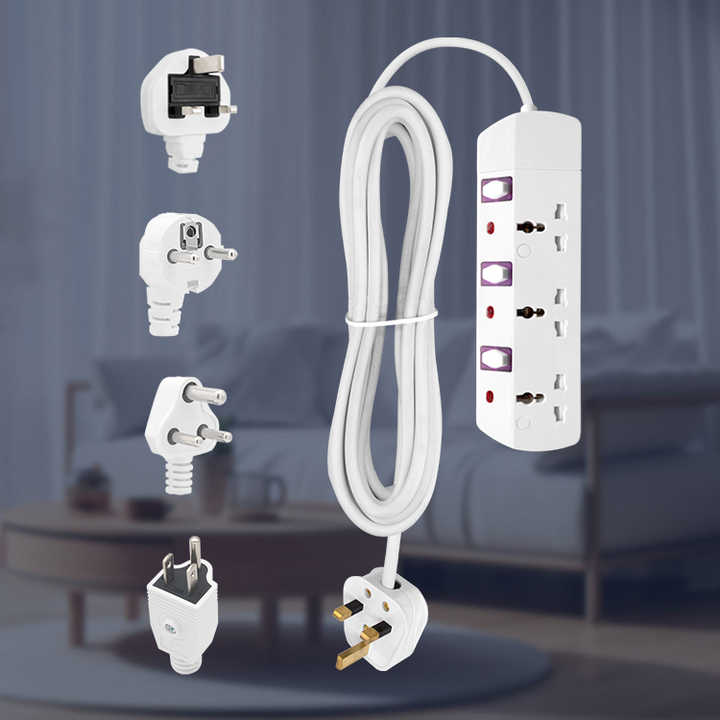 503M Power Strip Socket - Versatile 3 Way Electric Cable
